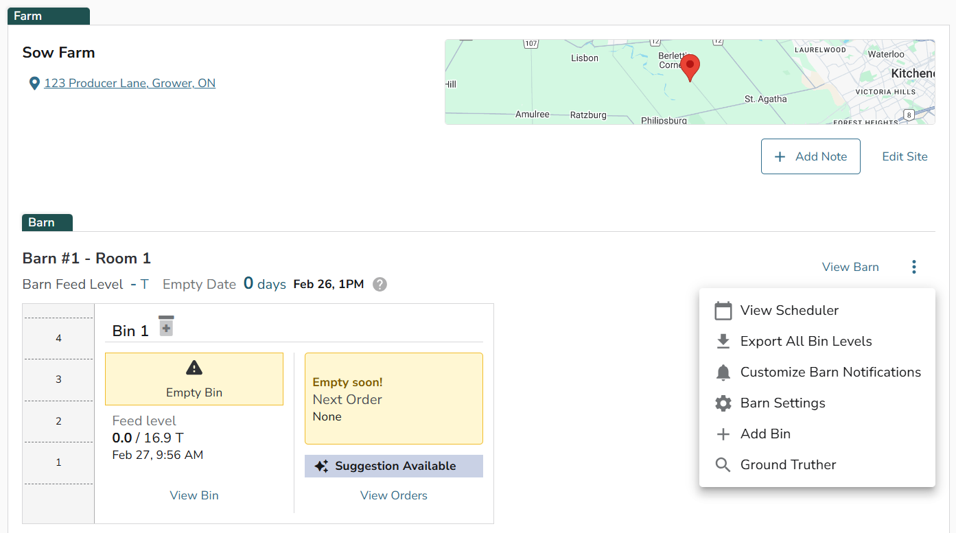 How do I set up a Standard Bin?