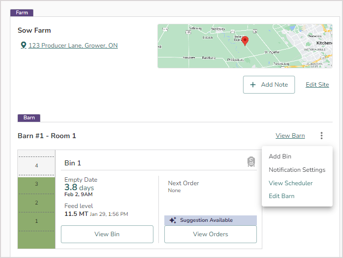 How do I set up a Standard Bin?