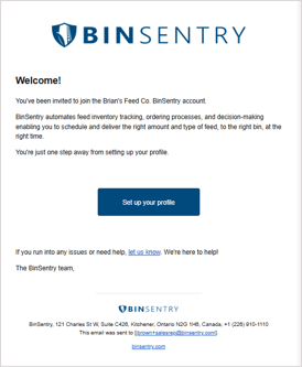 Accepting your BinSentry account invitation and getting logged in