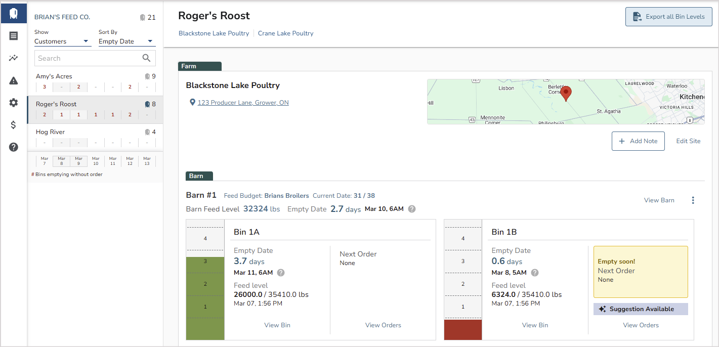 What is the BinSentry Dashboard?