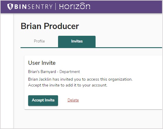 Accepting your BinSentry account invitation and getting logged in