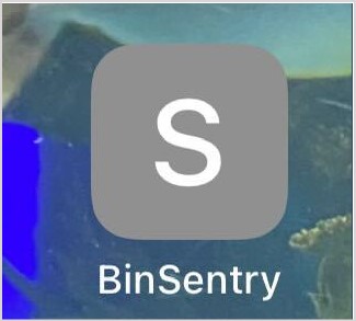 How do I set up BinSentry on my phone?